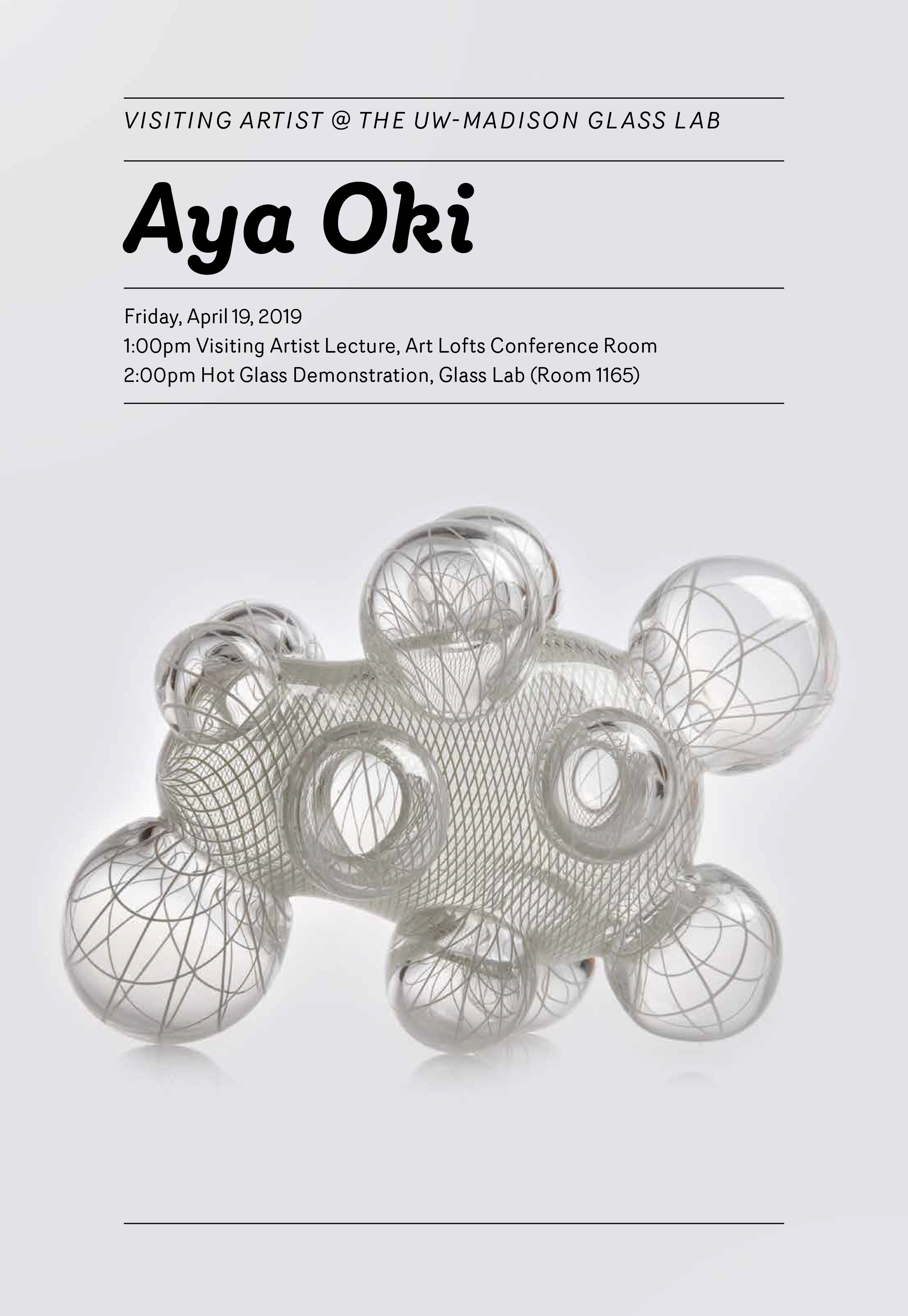 Glass Lab Visiting Artist Aya Oki - UW ART
