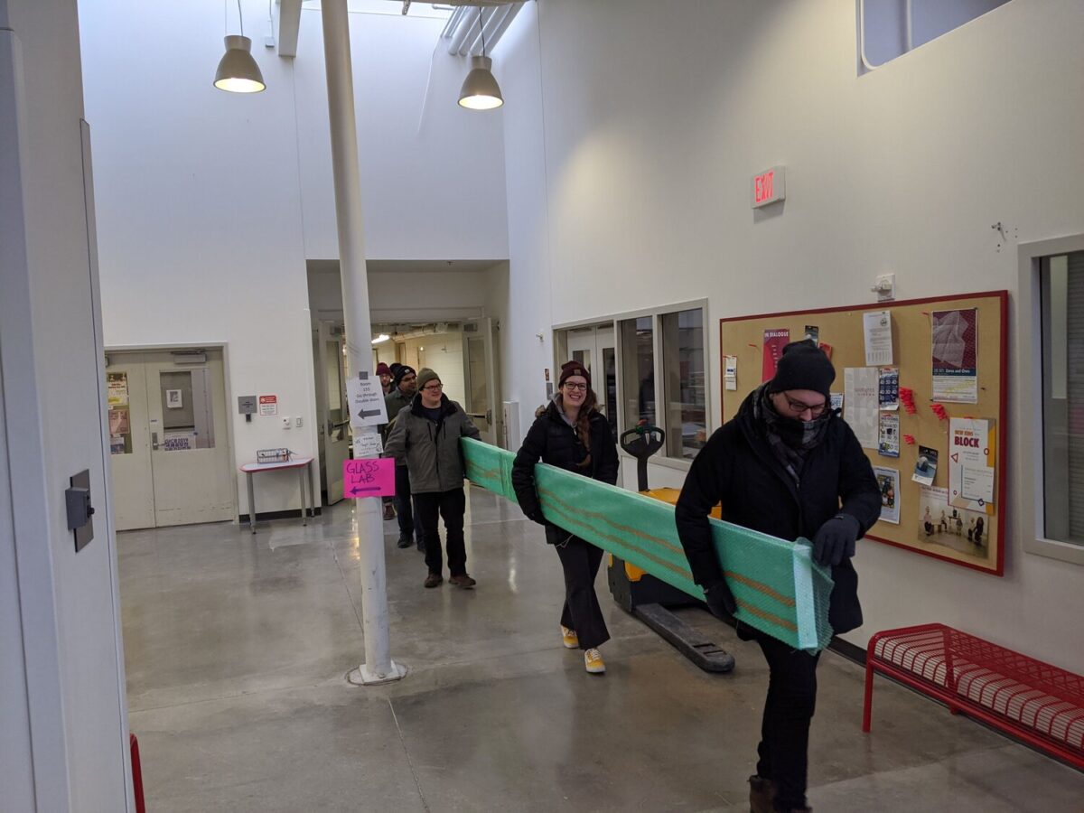 A long painting walks down the street by Scott Gordon - UW ART