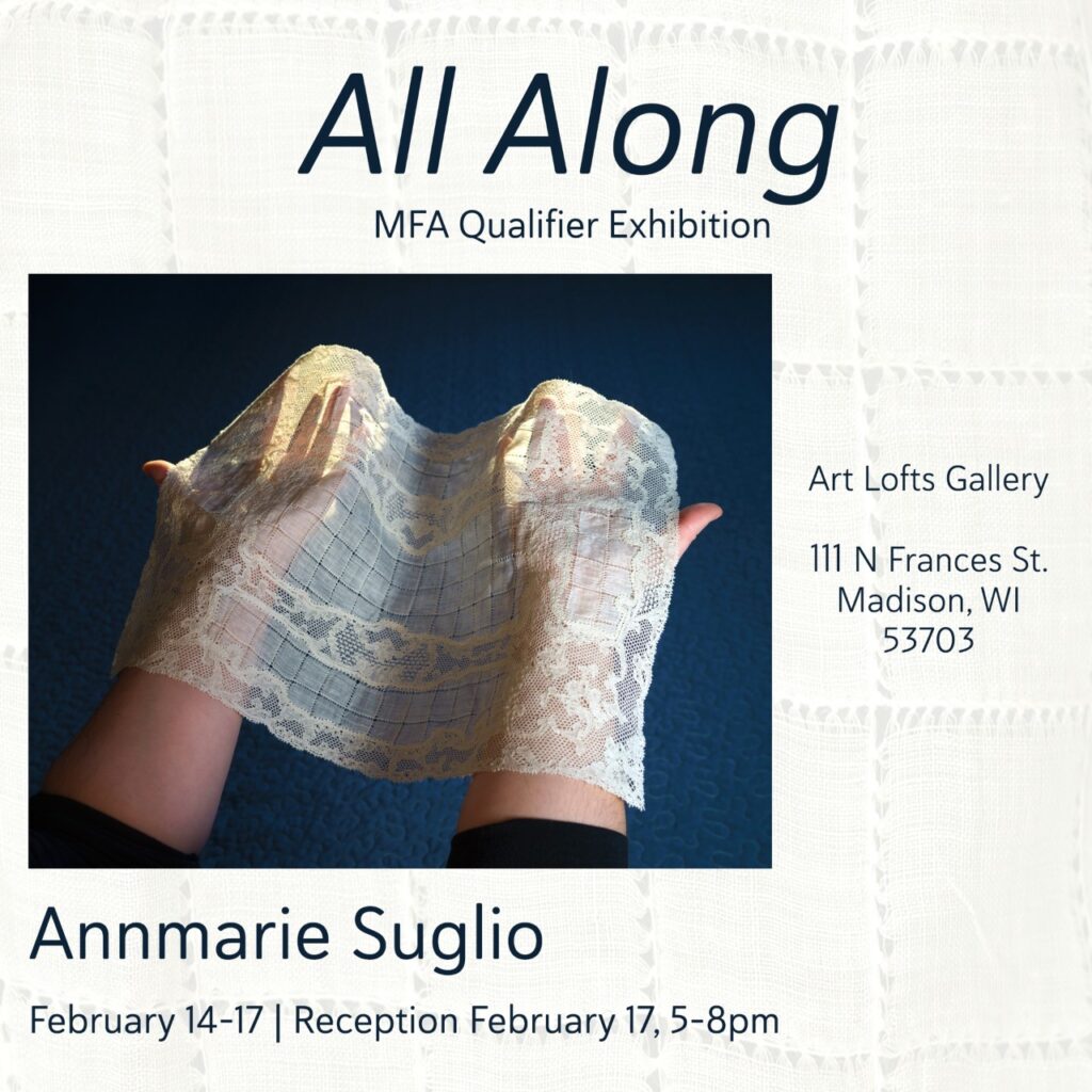 All Along: Master of Fine Arts Qualifier Exhibition by Annmarie Suglio ...