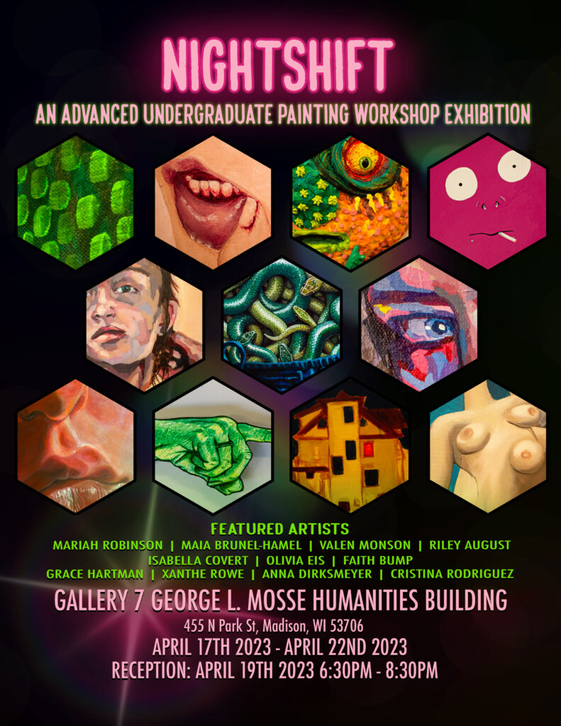 Nightshift: An Advanced Undergraduate Painting Workshop Exhibition - UW ART