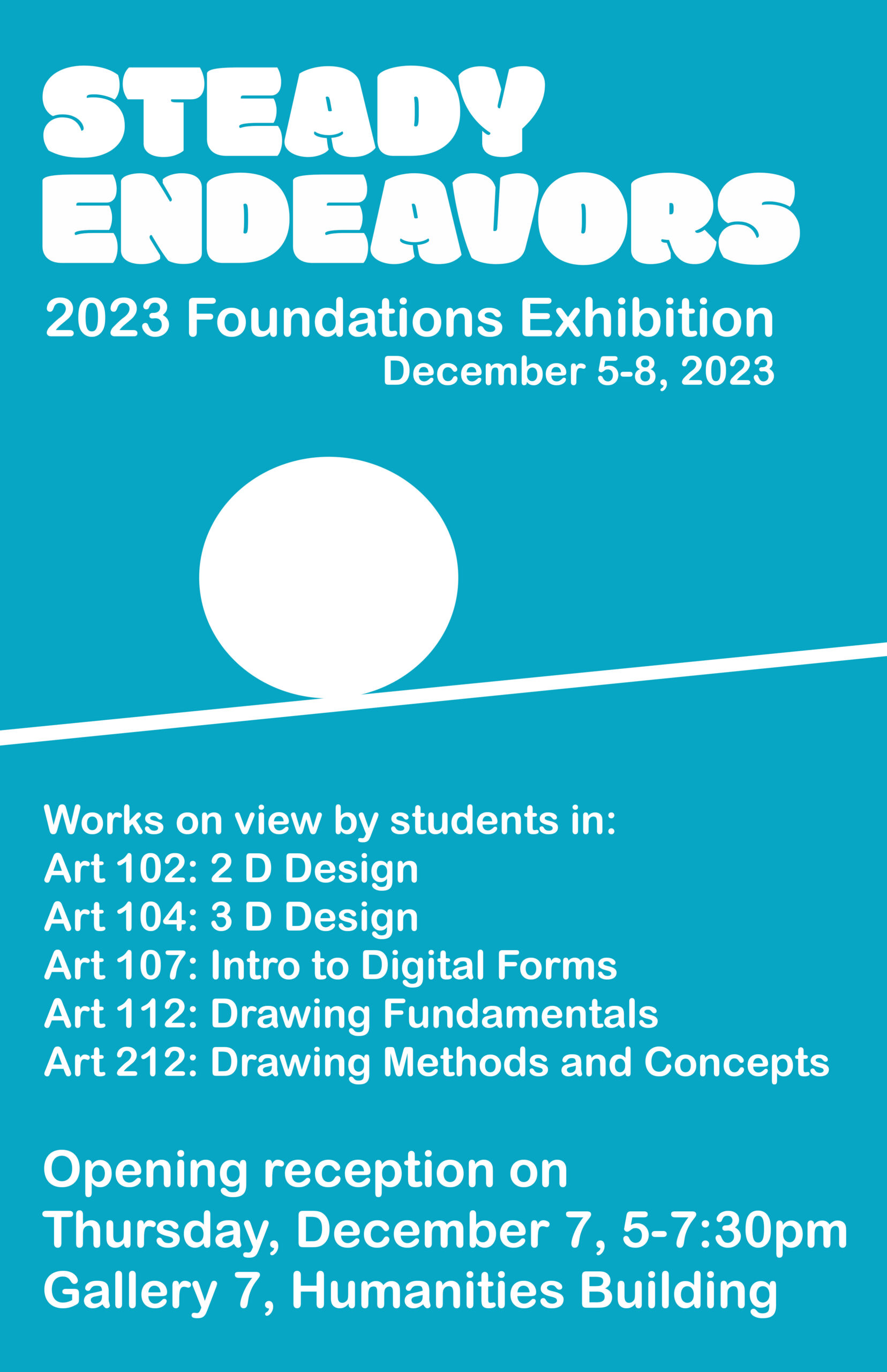 Steady Endeavors: 2023 Foundations Exhibition - UW ART