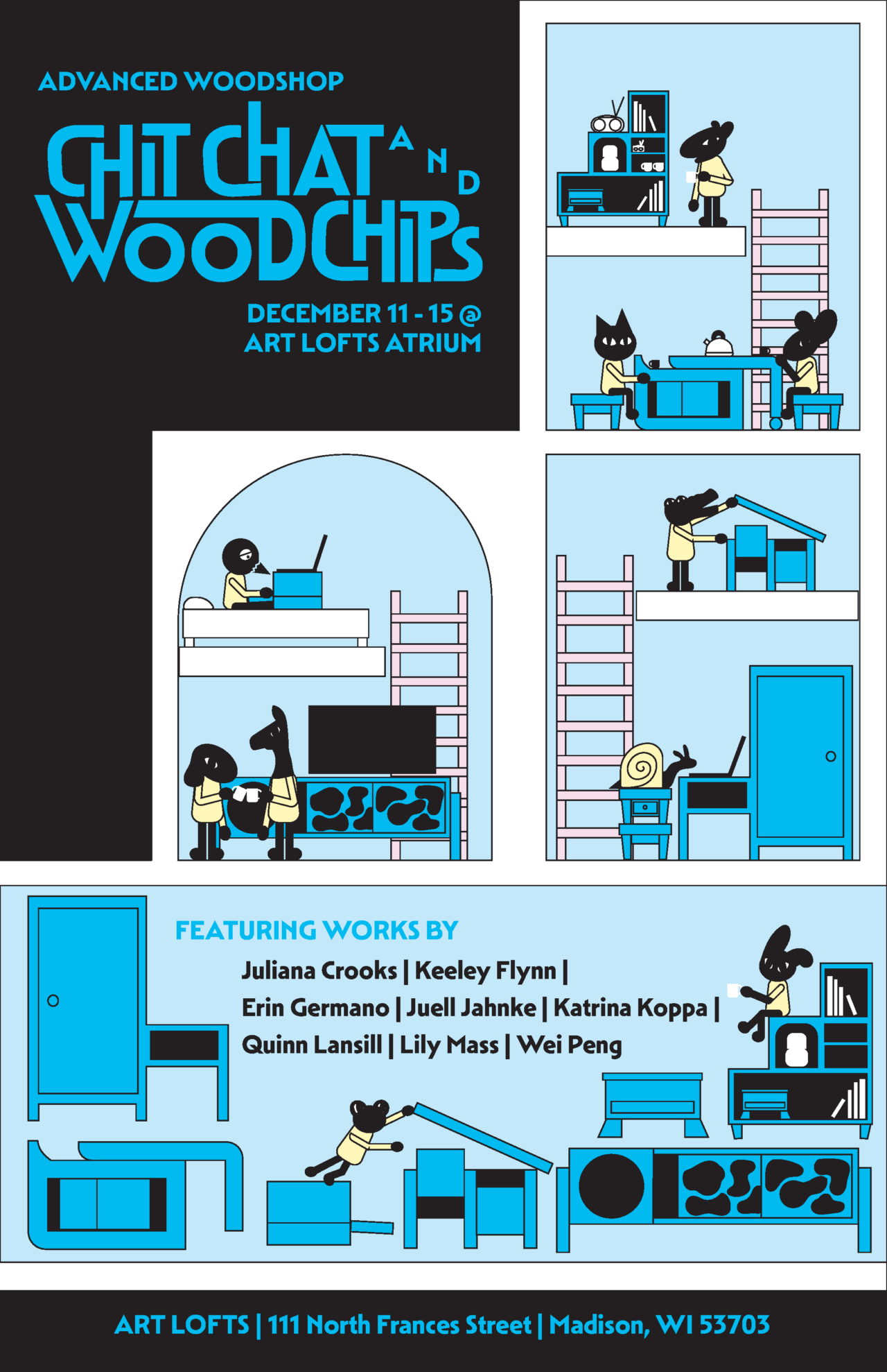 Chit Chats and Woodchips: Advanced Woodshop Exhibition - UW ART