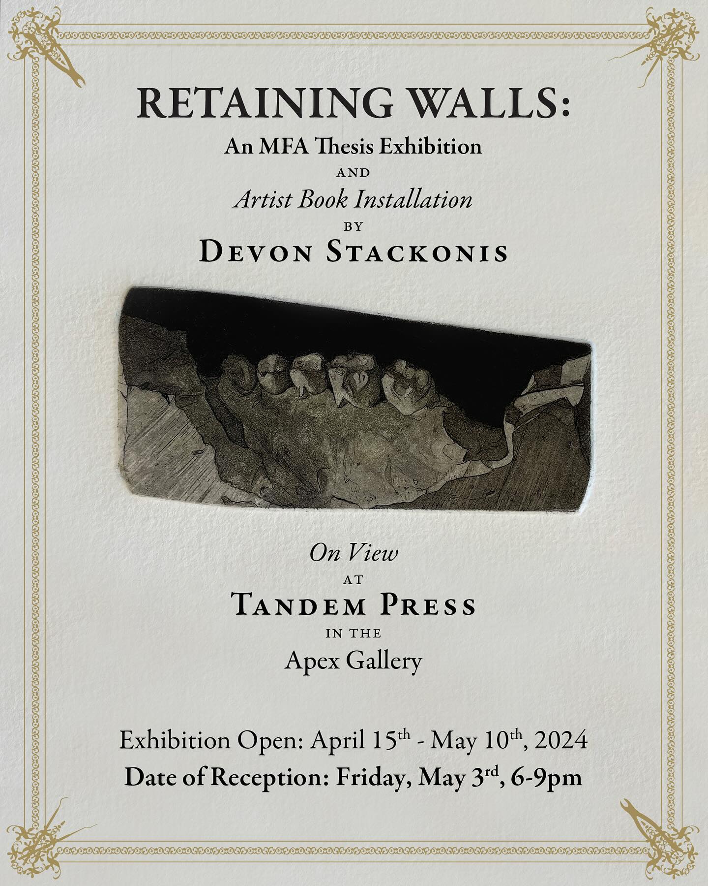 Retaining Walls: MFA Thesis Exhibition & Artist Book Installation by ...