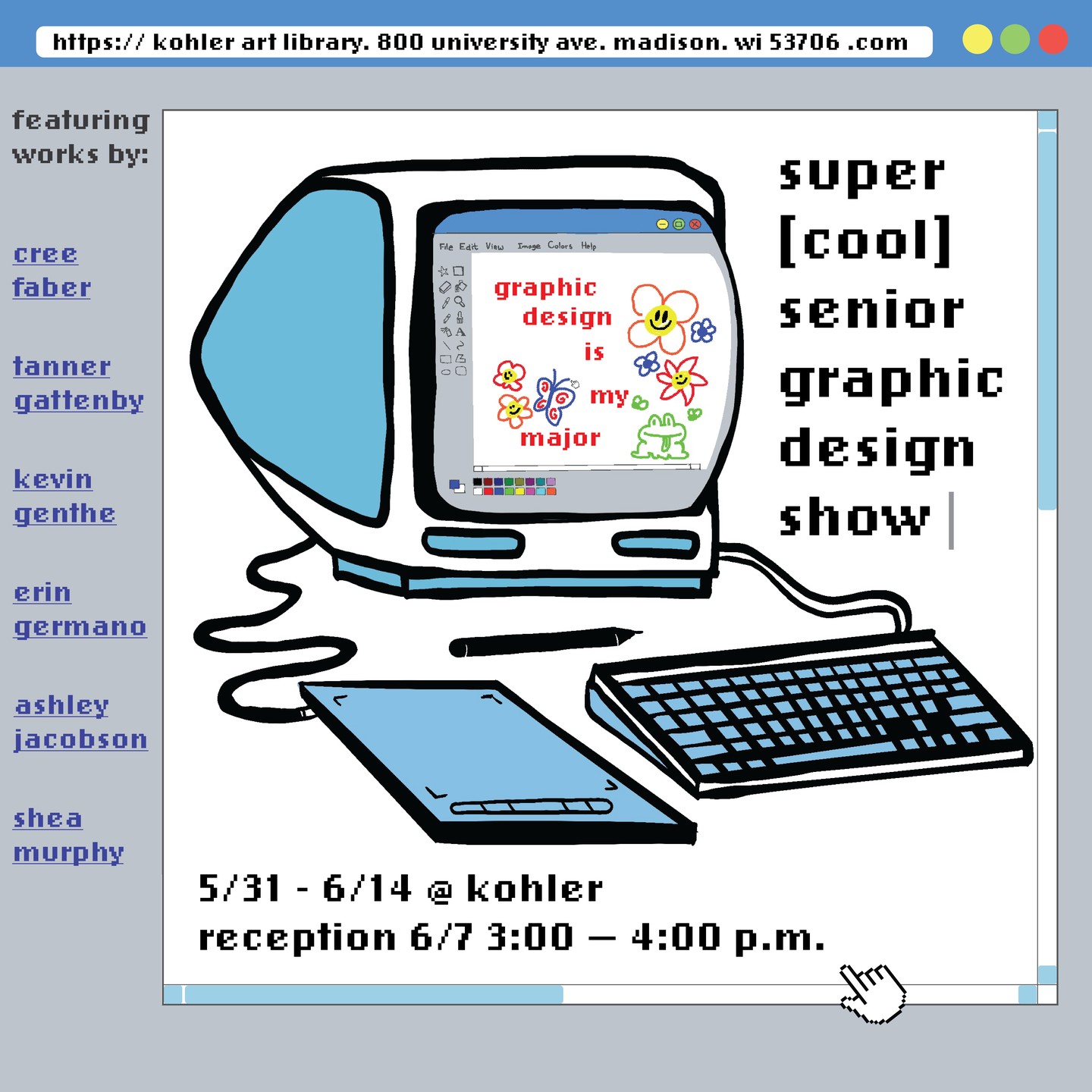 super [cool] senior graphic design show - UW ART