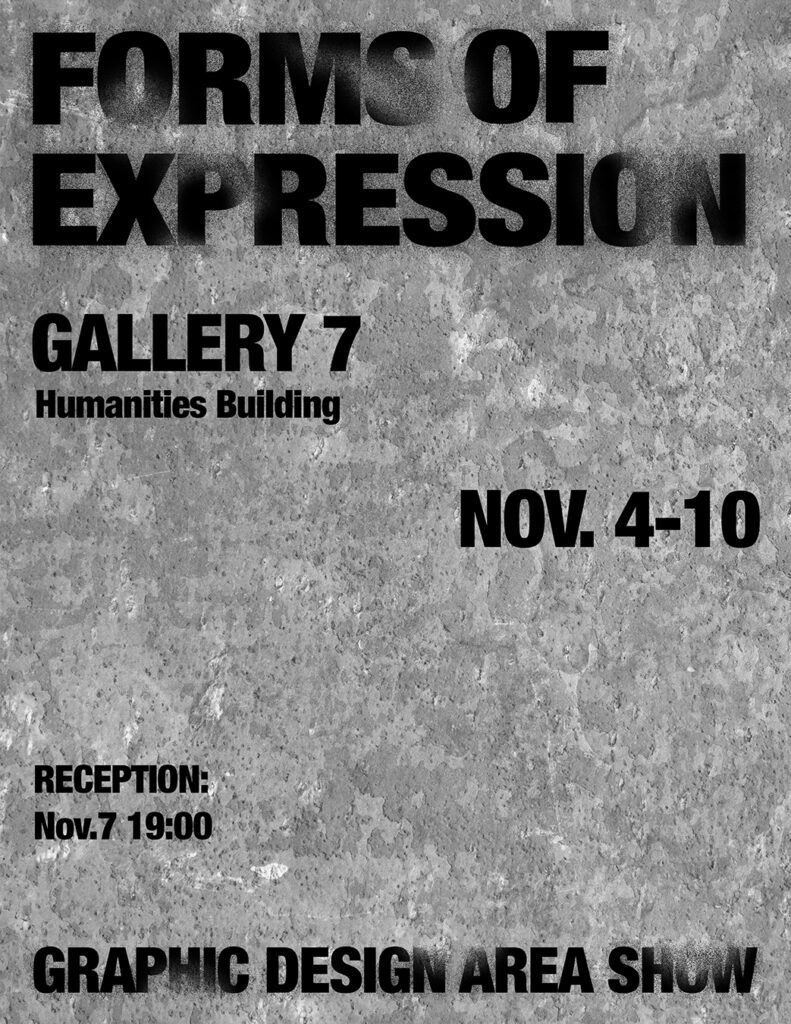 Forms of Expression: Graphic Design Area Show - UW ART