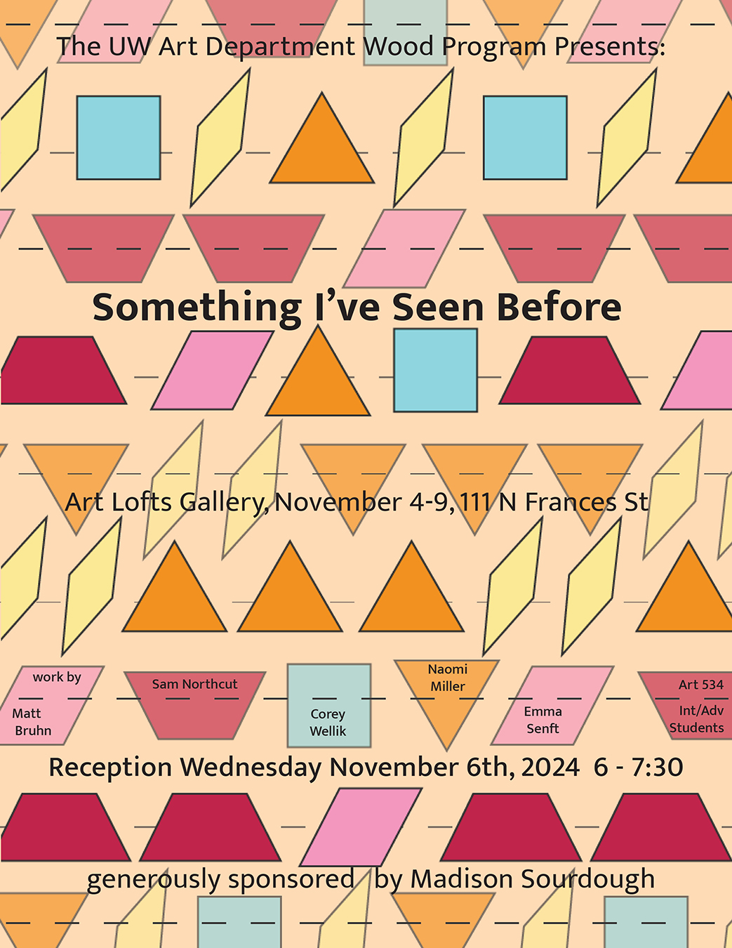 The UW Art Department Wood Program Presents: Something I've Seen Before ...