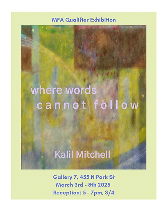 where words cannot follow: Master of Fine Arts Qualifier Exhibition by ...