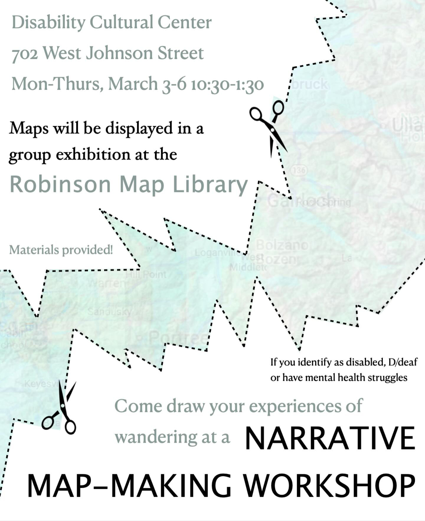 Disabled Wandering Project Narrative Map-Making Workshops with Anne E ...