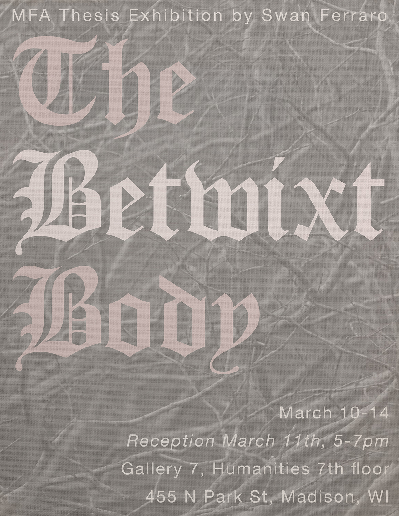 The Betwixt Body: A Master of Fine Arts Thesis Exhibition by Swan ...